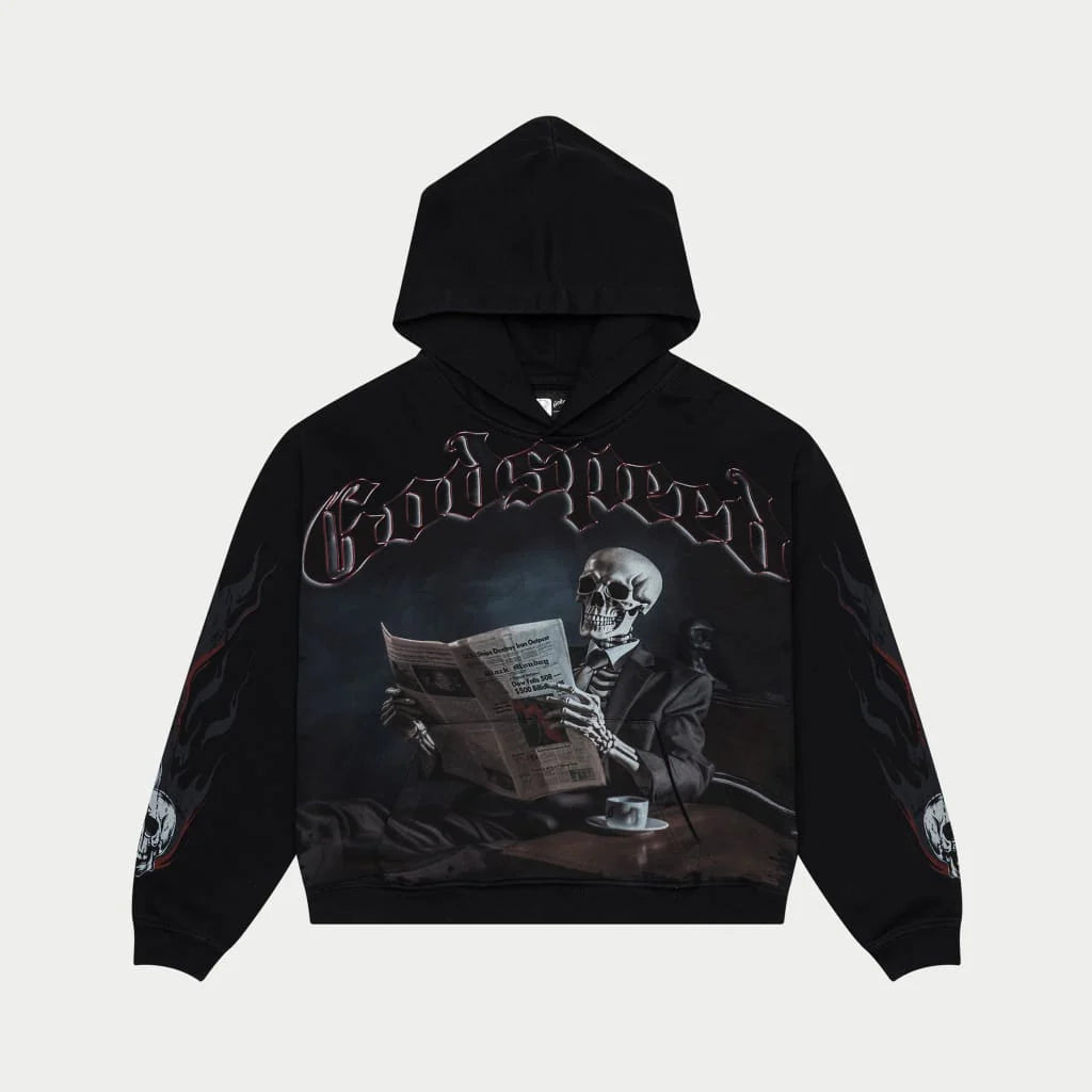 Godspeed Black Monday Hoodie (Grey Wash)This Hoody is crafted from 500 ...